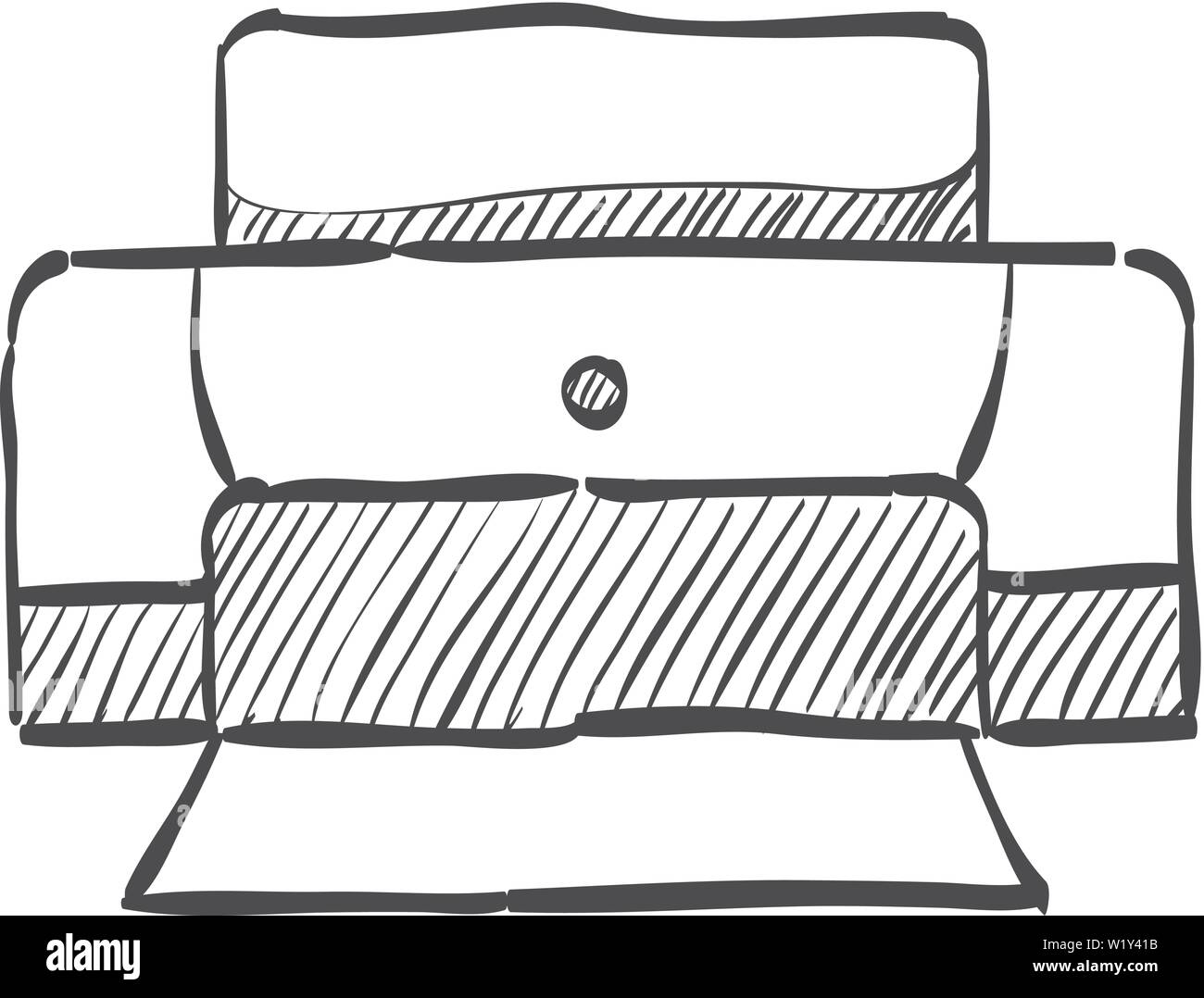 Printer icon in doodle sketch lines Stock Vector Image & Art - Alamy