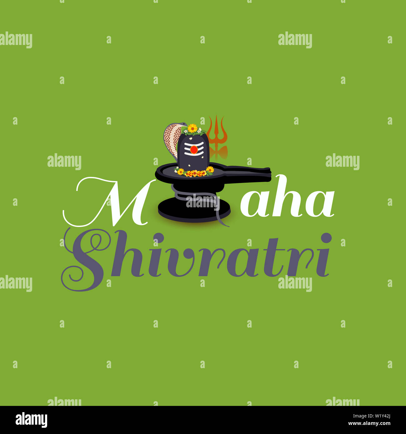 Vector Illustration Of a Background for Happy Maha Shivratri Greeting ...