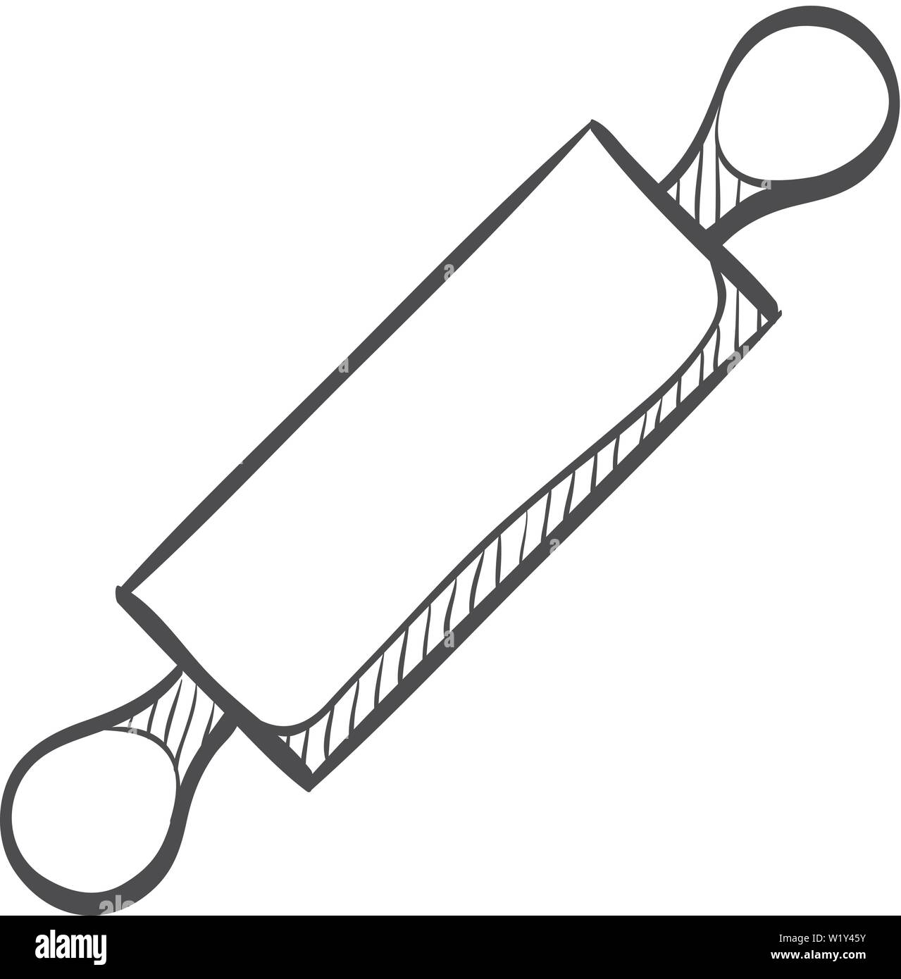 Hand dough roller bakery vector hi-res stock photography and images - Alamy