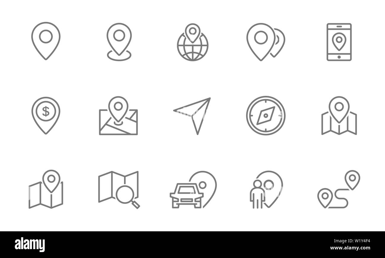 Car map compass Stock Vector Images - Alamy