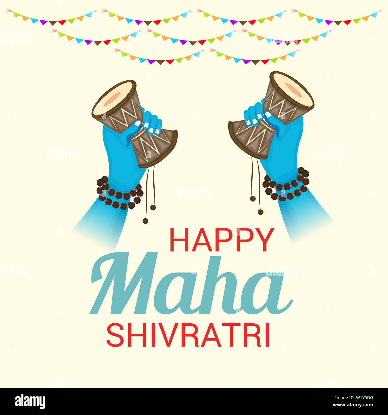 Vector Illustration Of a Background for Happy Maha Shivratri Greeting ...