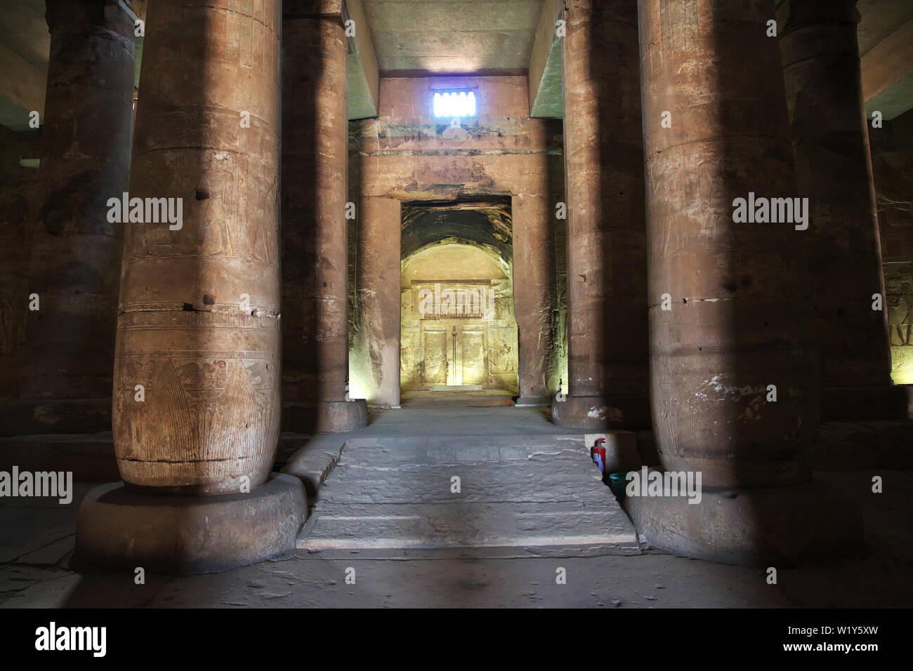 Ancient temple Abydos in Sahara desert, Egypt Stock Photo - Alamy