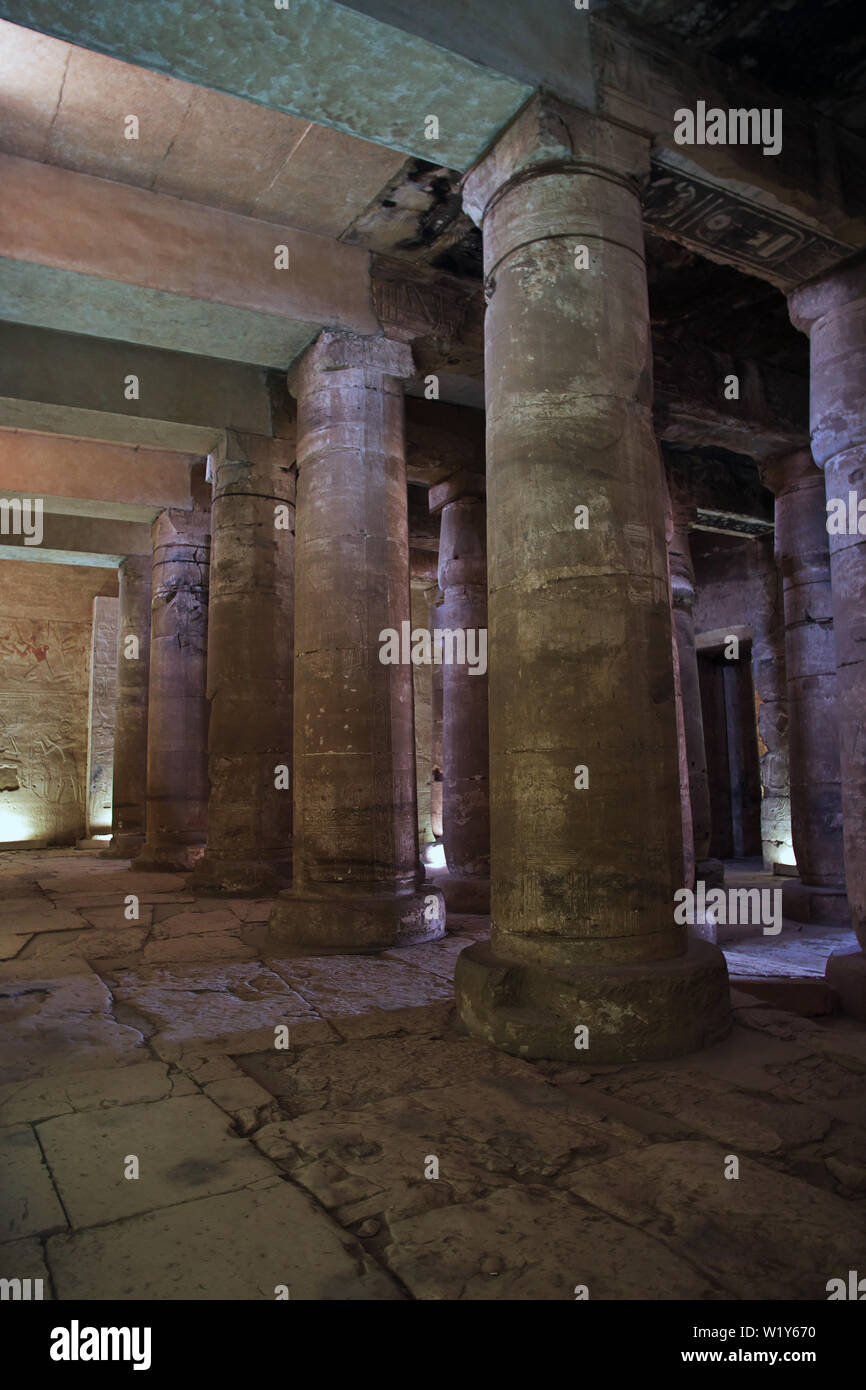 Ancient temple Abydos in Sahara desert, Egypt Stock Photo - Alamy