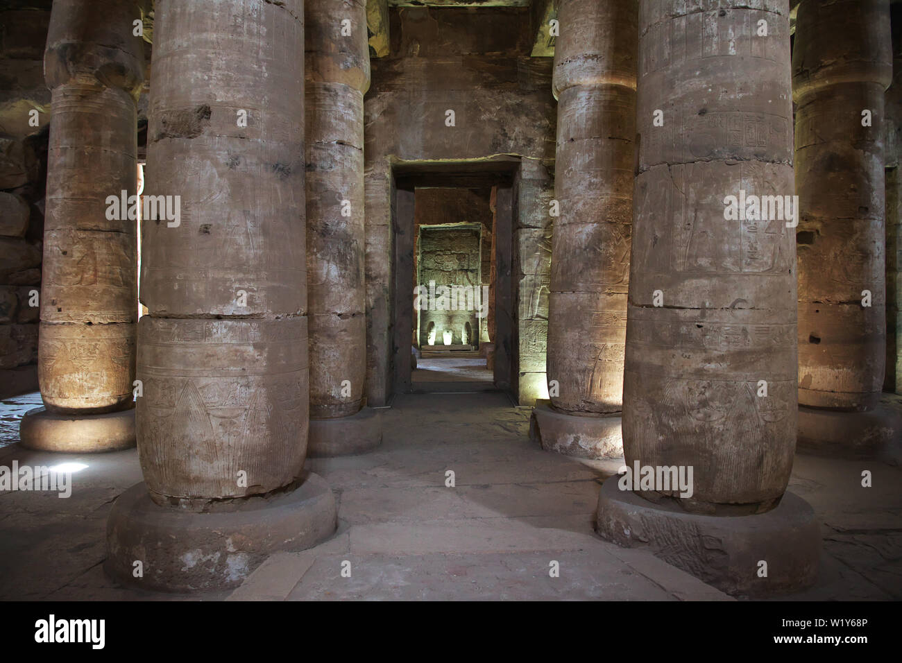 Ancient temple Abydos in Sahara desert, Egypt Stock Photo - Alamy