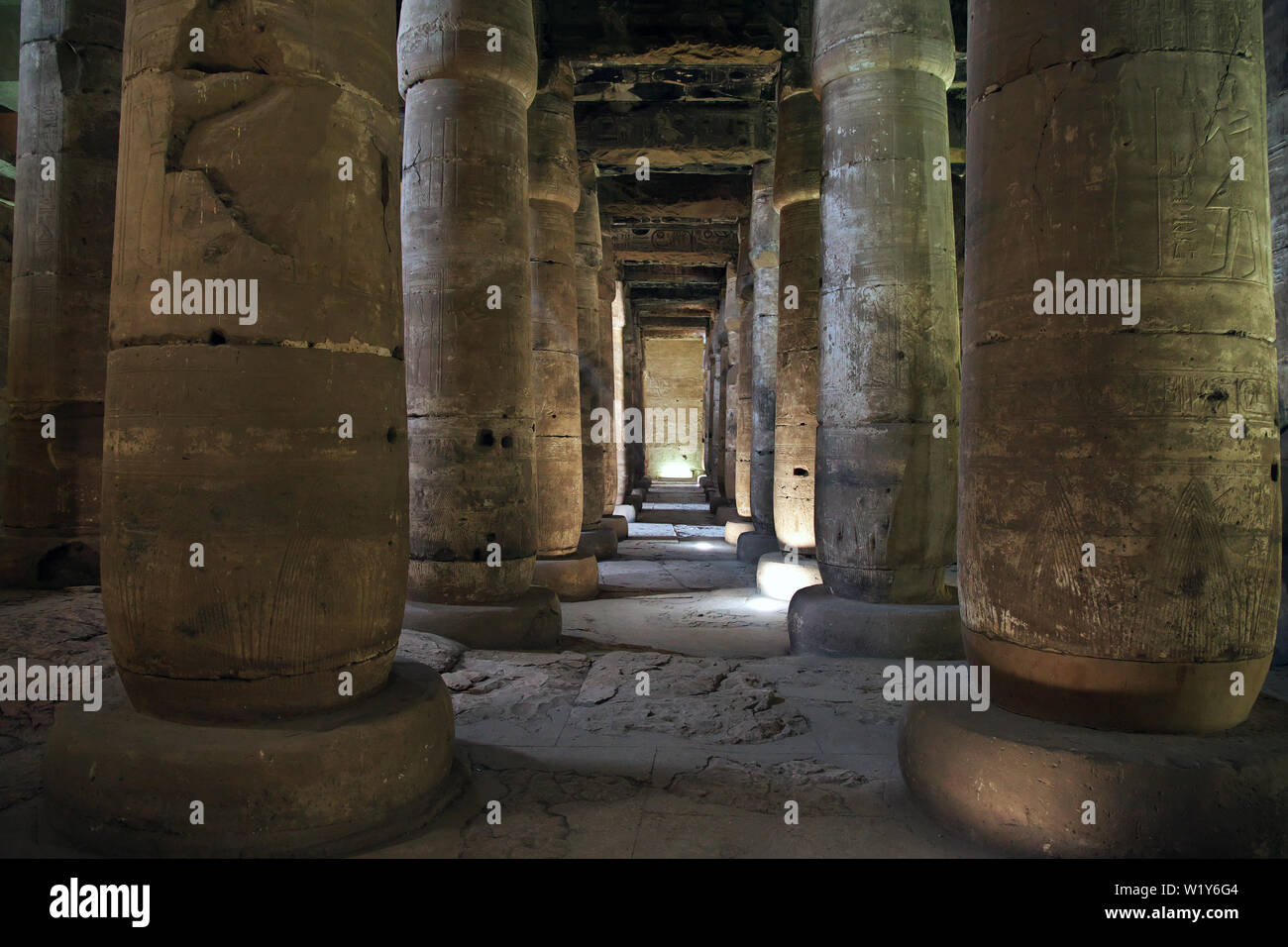 Ancient temple Abydos in Sahara desert, Egypt Stock Photo - Alamy