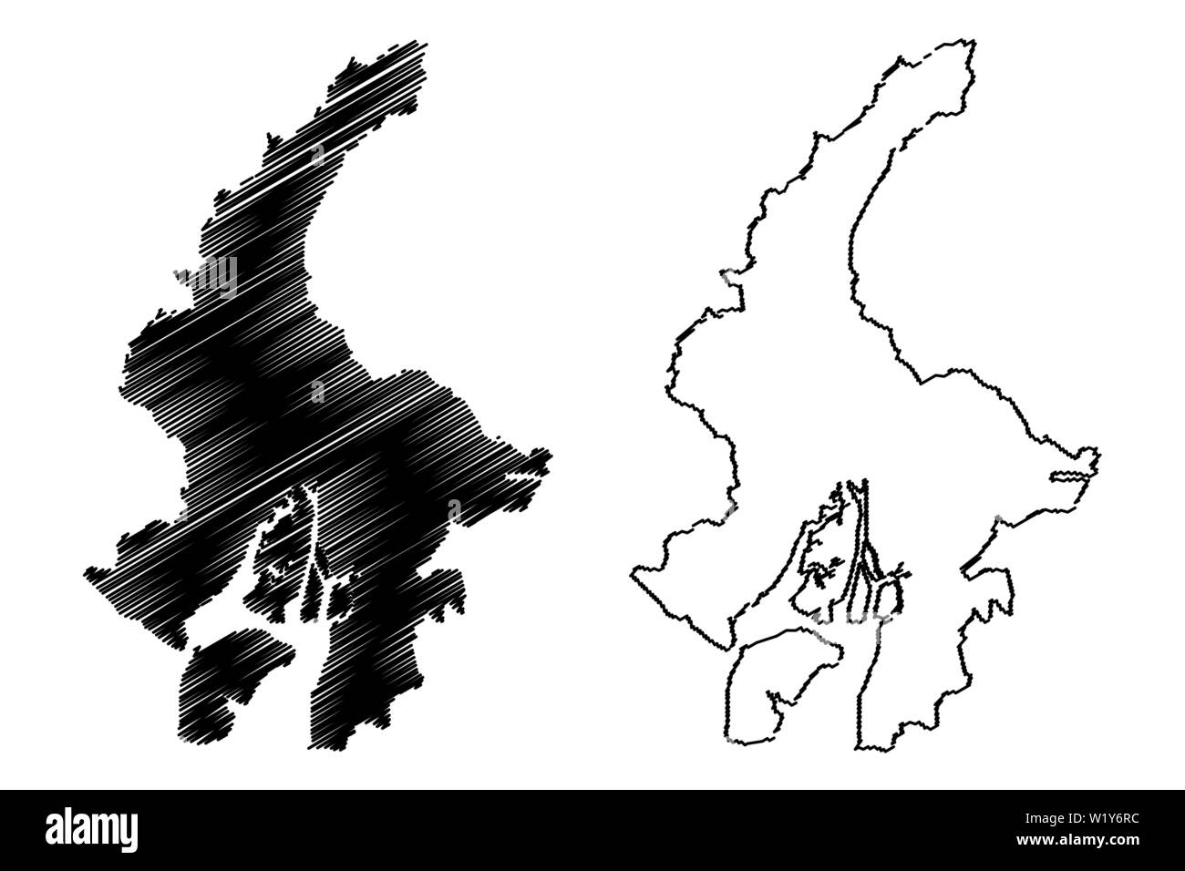 Guayas Province (Republic of Ecuador, Provinces of Ecuador) map vector ...