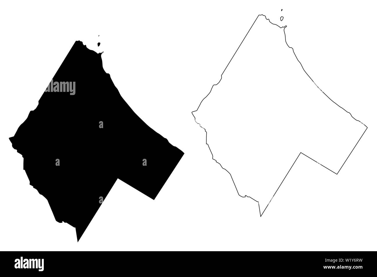 Awdal region (Federal Republic of Somalia, Horn of Africa) map vector ...