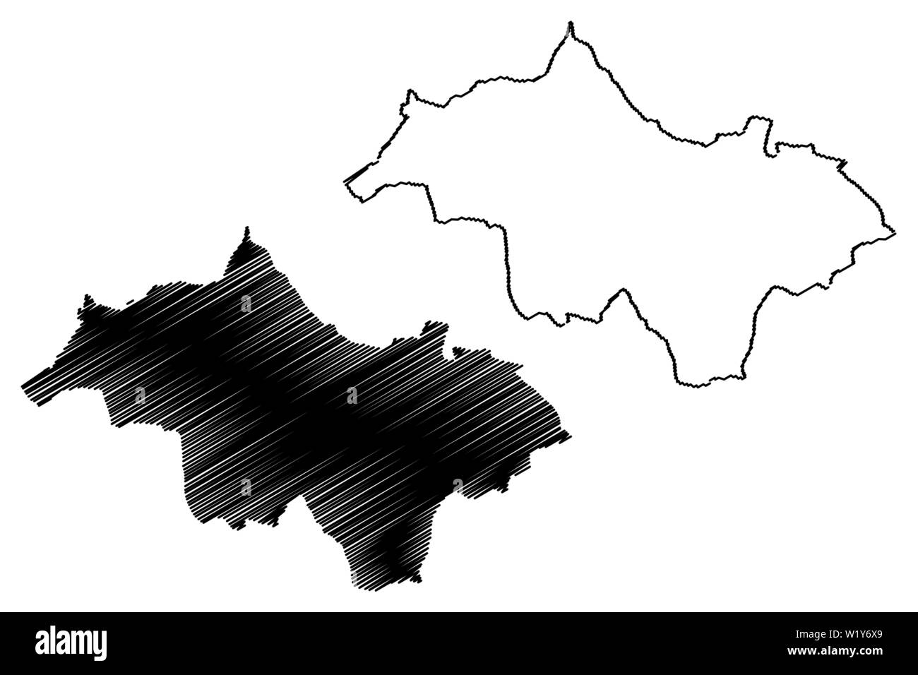 Canar Province (Republic of Ecuador, Provinces of Ecuador) map vector ...