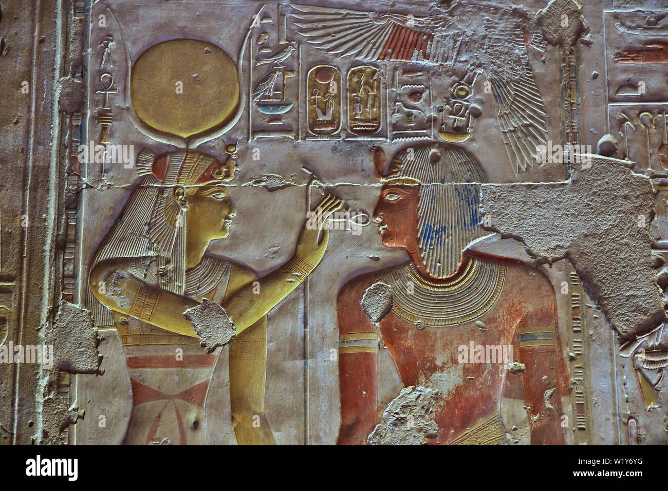 Ancient temple Abydos in Sahara desert, Egypt Stock Photo - Alamy