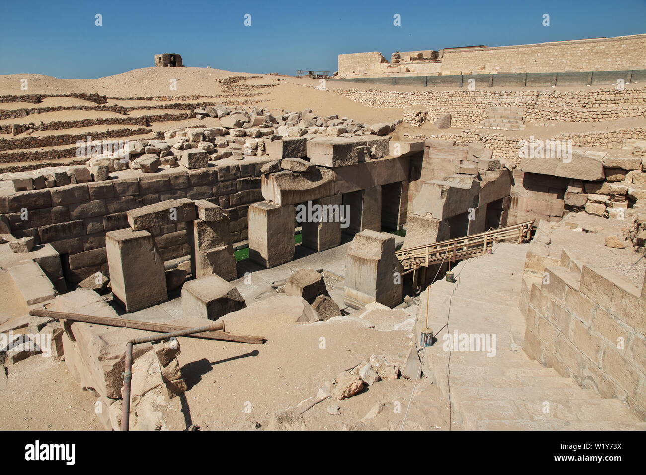 Ancient temple Abydos in Sahara desert, Egypt Stock Photo - Alamy