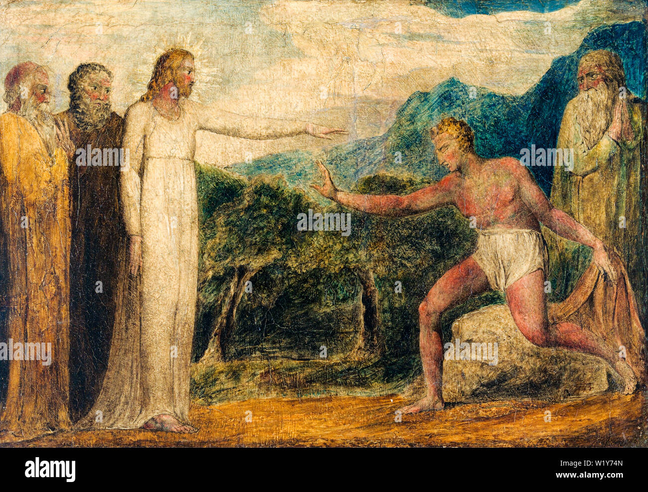 Christ giving sight to bartimaeus hi-res stock photography and images ...