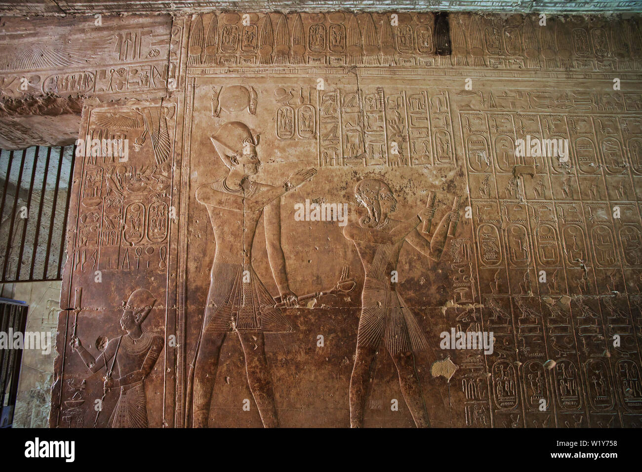 Ancient temple Abydos in Sahara desert, Egypt Stock Photo - Alamy