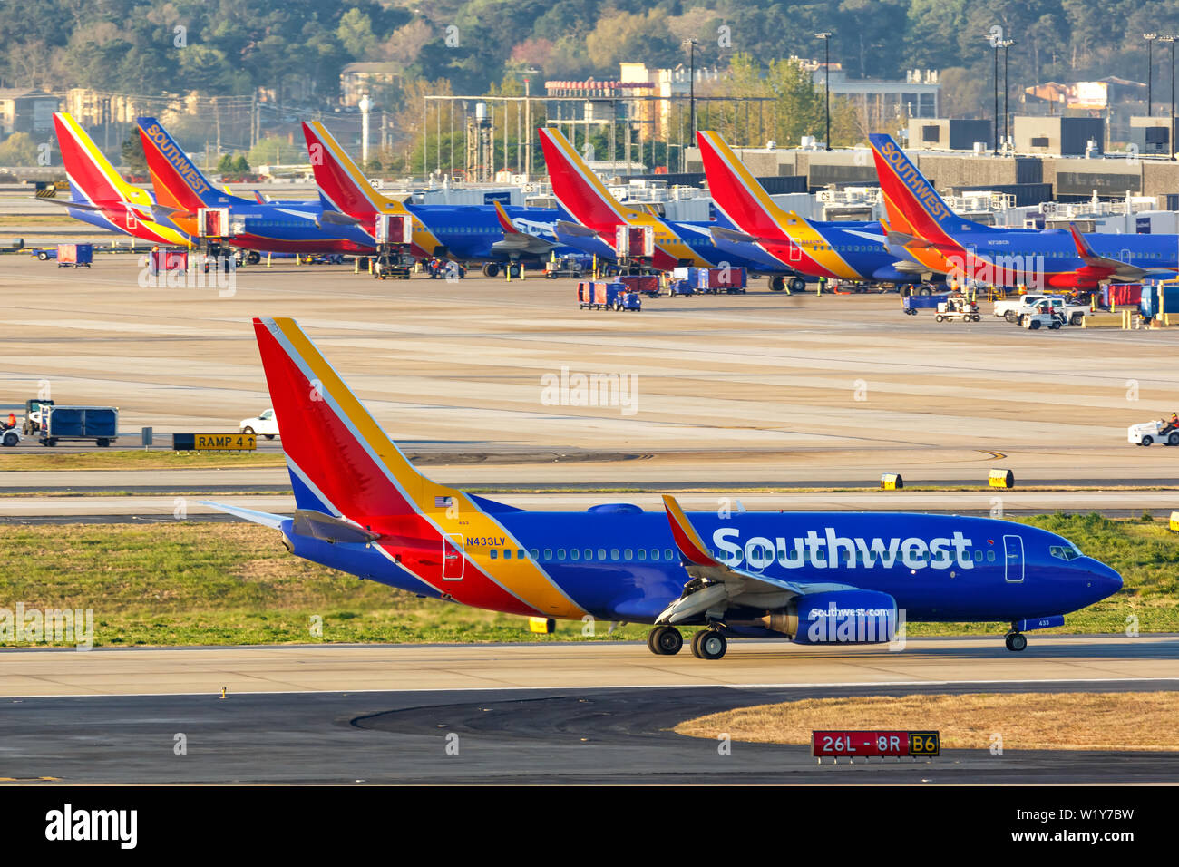 Atlanta, Georgia – April 3, 2019: Southwest Airlines Boeing 737-700 ...