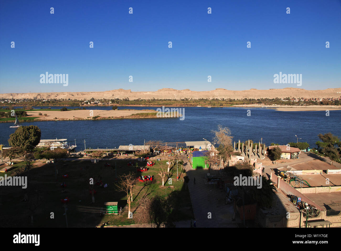 City of El Minya in the Sahara on the Nile, Egypt Stock Photo - Alamy