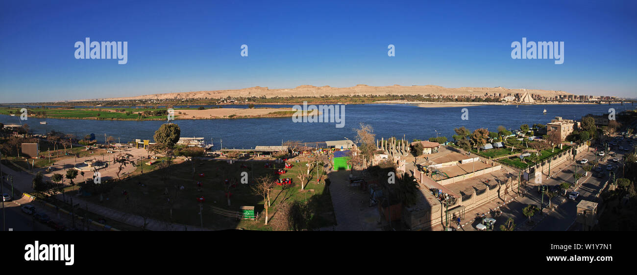 City of El Minya in the Sahara on the Nile, Egypt Stock Photo - Alamy