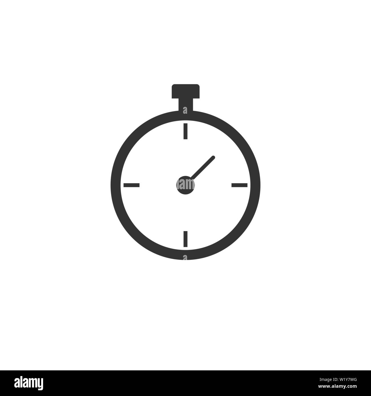 Vector illustration, flat design. Timer clock time icon Stock Vector ...