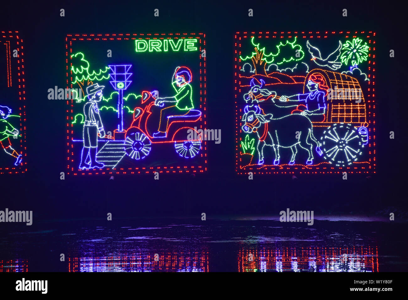 Chandannagar, West Bengal, India November 2018 - Spectacular colourful ...