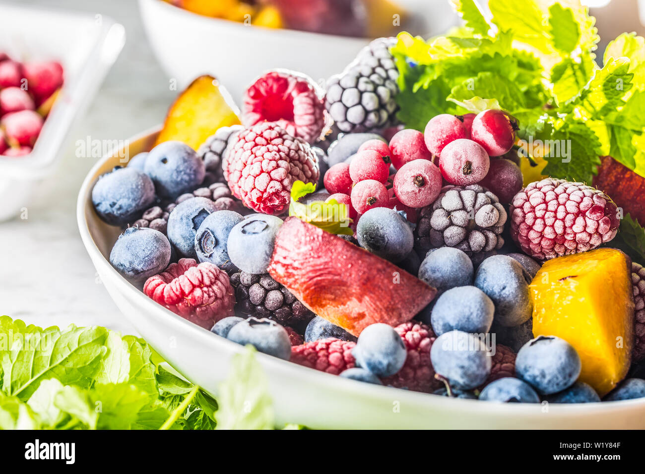 Frozen summer vegetables fruits hi-res stock photography and images - Alamy