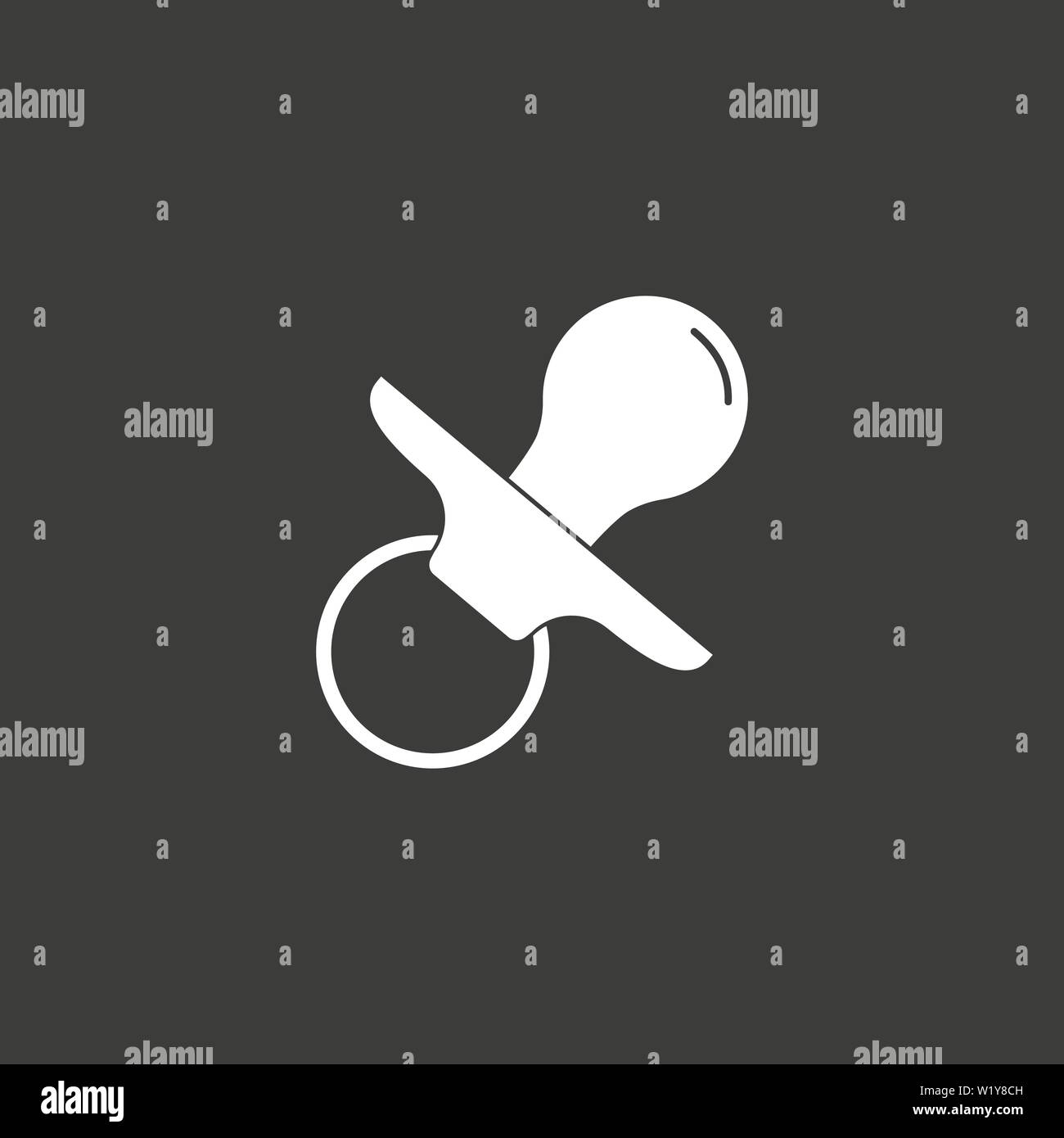Baby pacifier icon. Vector illustration flat Stock Vector Image & Art ...