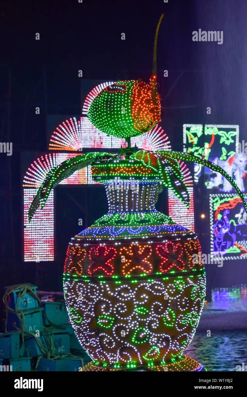 Chandannagar, West Bengal, India November 2018 - Spectacular colourful ...