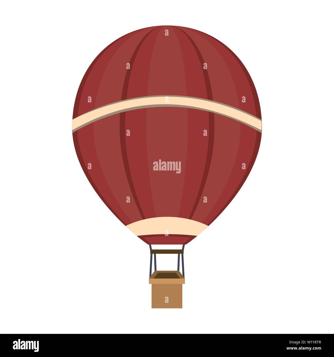 Hot air balloon isolated symbol vector illustration Stock Vector Image ...