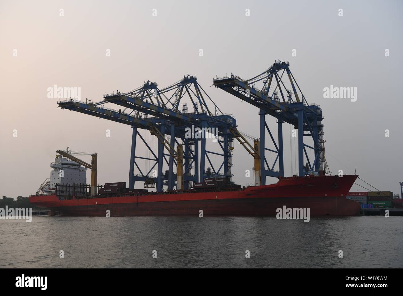 Cochin International container docks in Kochi (Cochin), Kerala, India ...