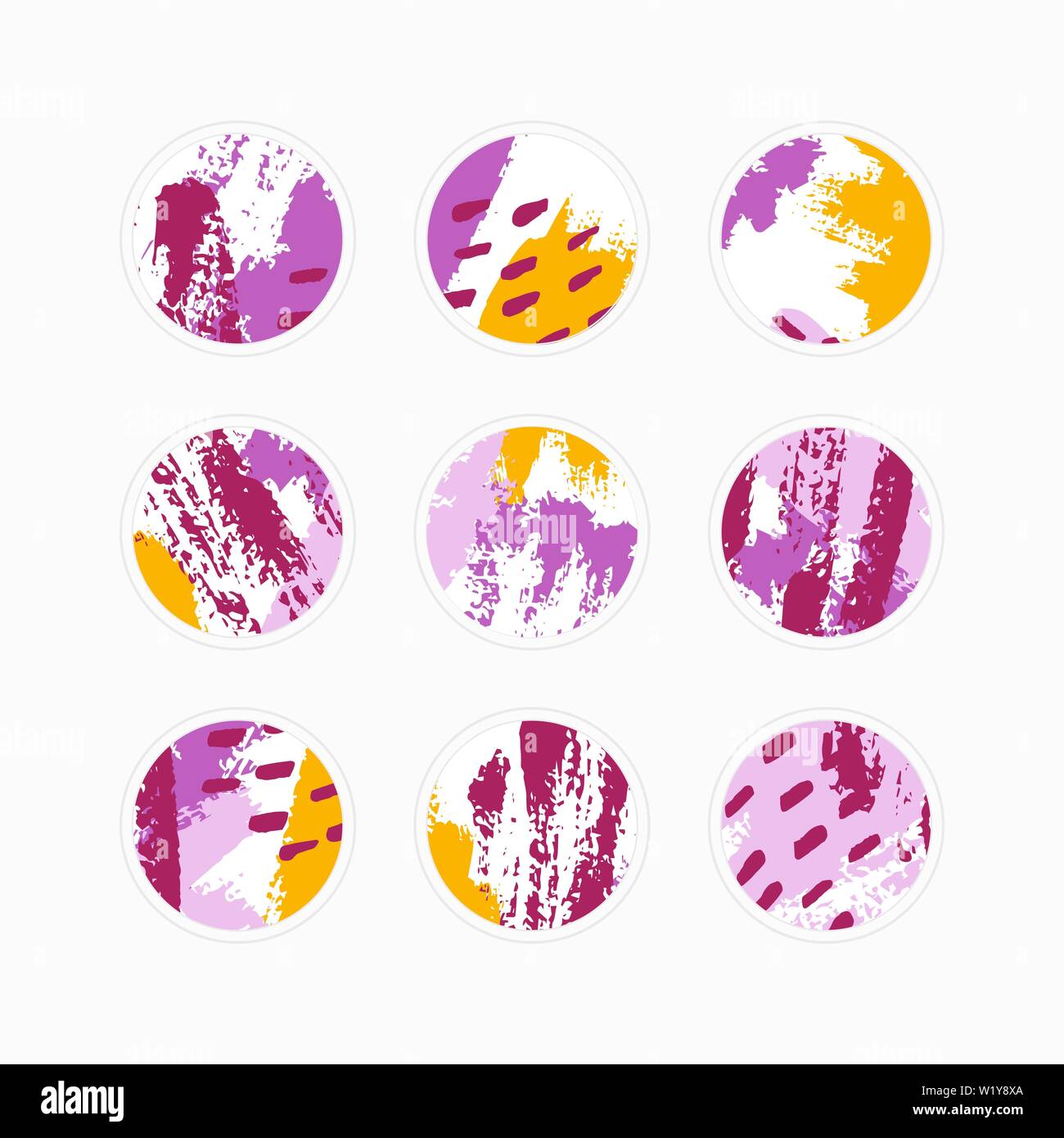 Vector set of abstract Highlight covers backgrounds. Design templates ...