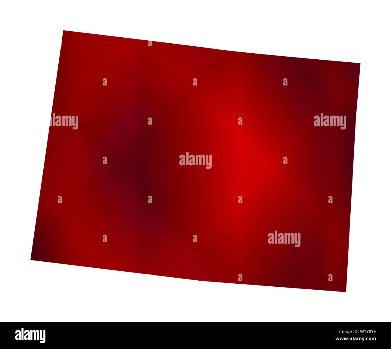 State map outline silhouette of Colorado over a white background Stock ...