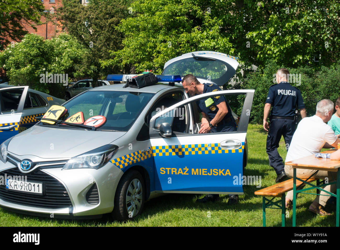 Polish Police open day on show, Krakow, Poland, Europe Stock Photo - Alamy