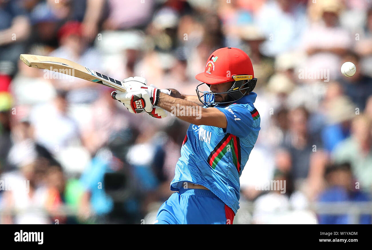 Afghanistan's Ikram Ali Khil in action during the ICC Cricket World Cup ...