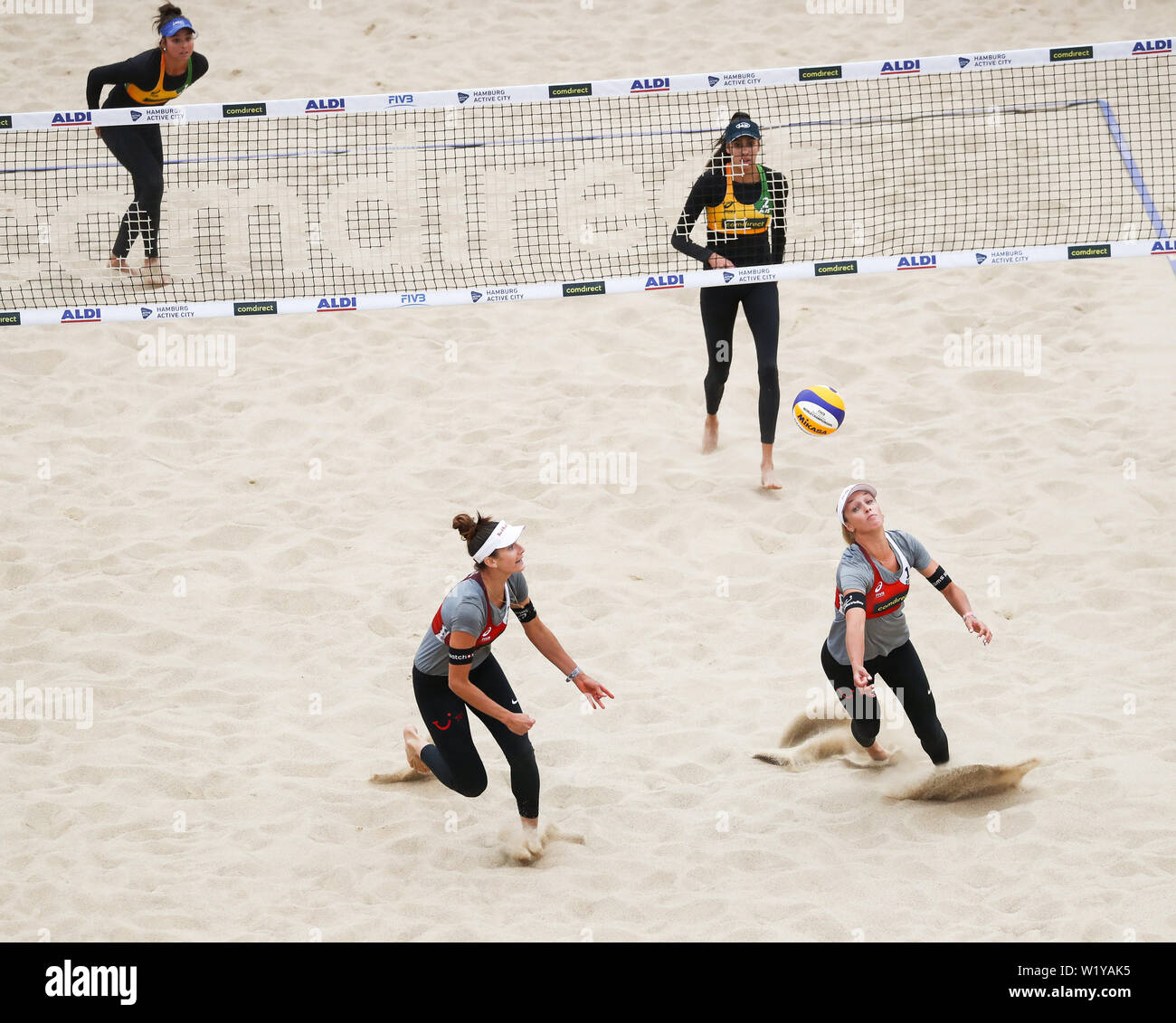 Hamburg, Germany. 04th July, 2019. Beach Volleyball, World Championship ...