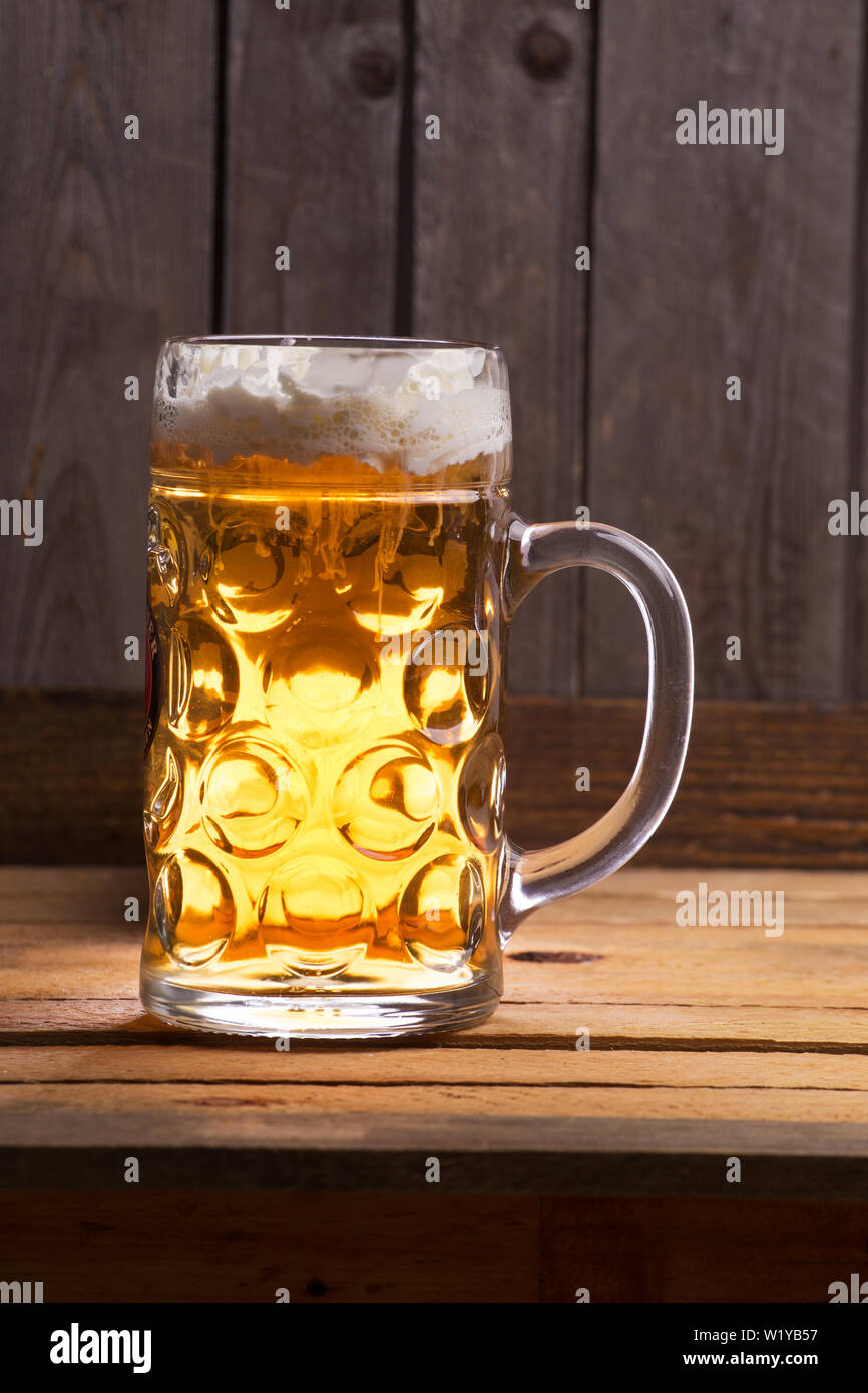 Big mug of beer Stock Photo - Alamy