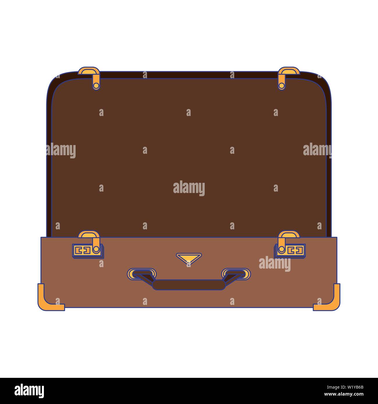 Briefcase open business isolated symbol vector illustration Stock ...