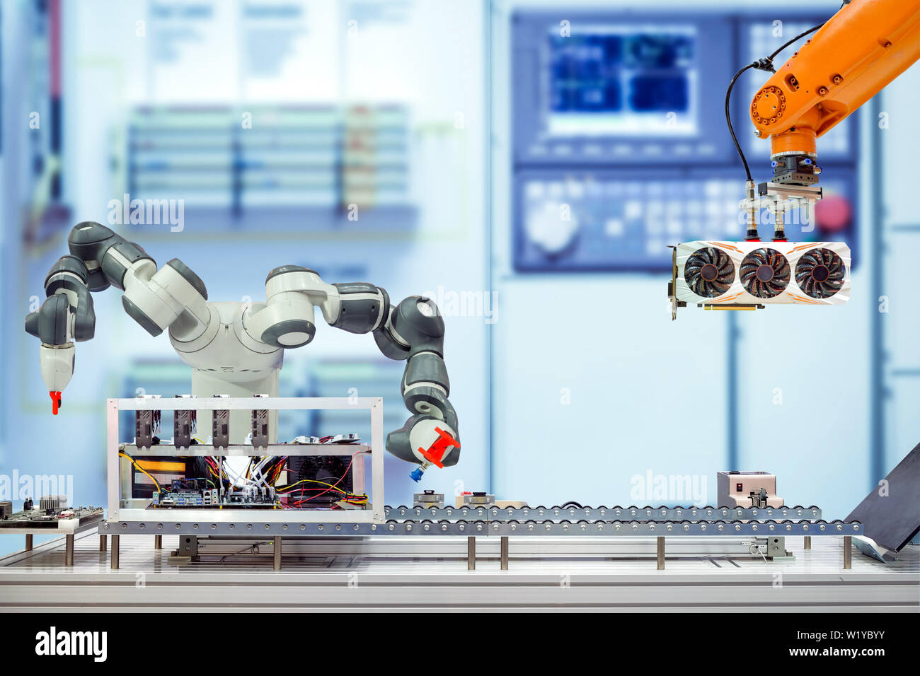 Computer assembly factory hi-res stock photography and images - Alamy