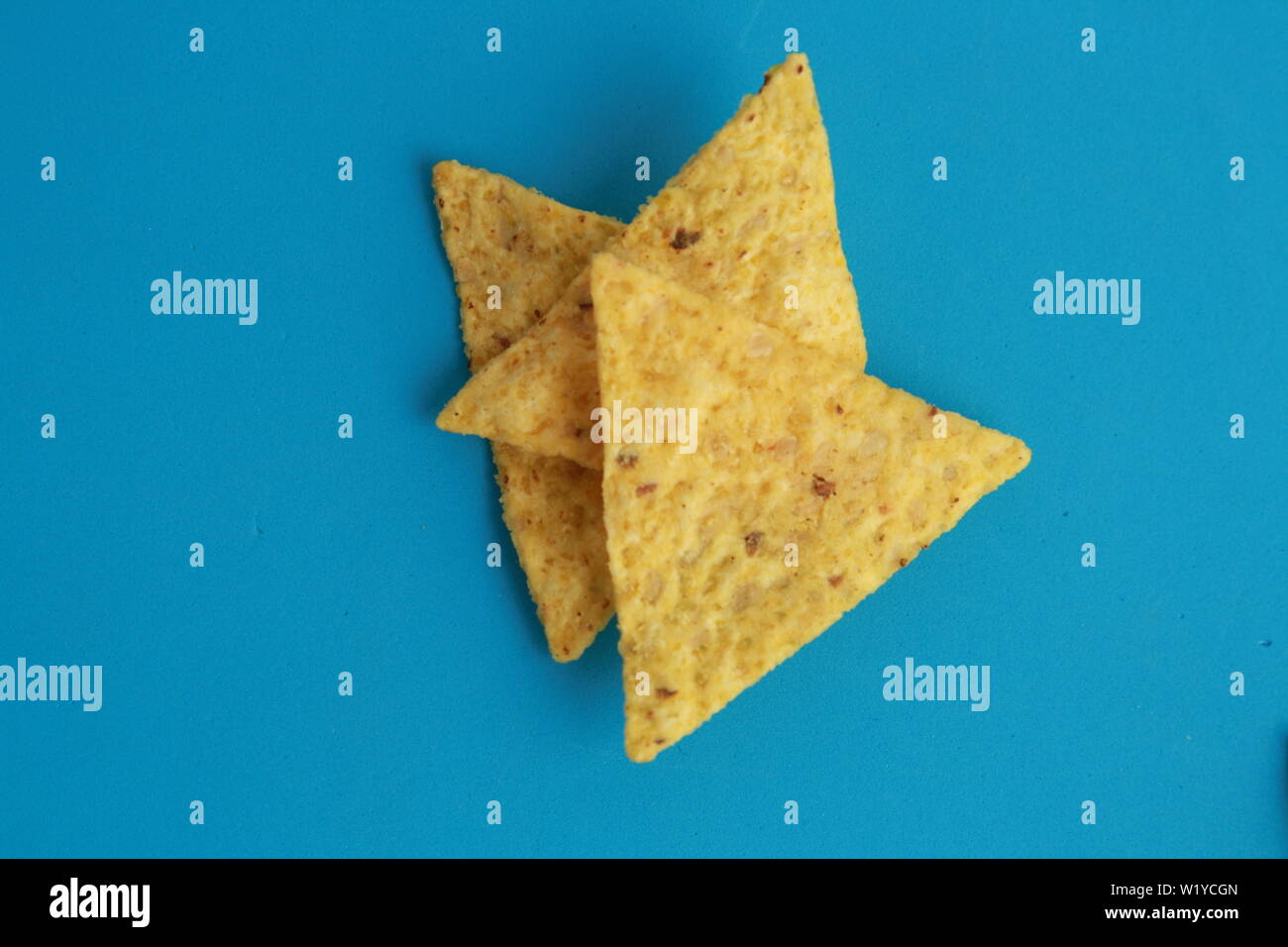 Mexican nachos to eat with guacamole sauce Stock Photo - Alamy