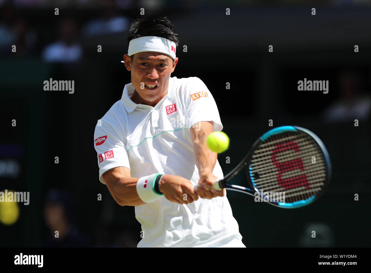 Kei nishikori forehand hi-res stock photography and images - Alamy