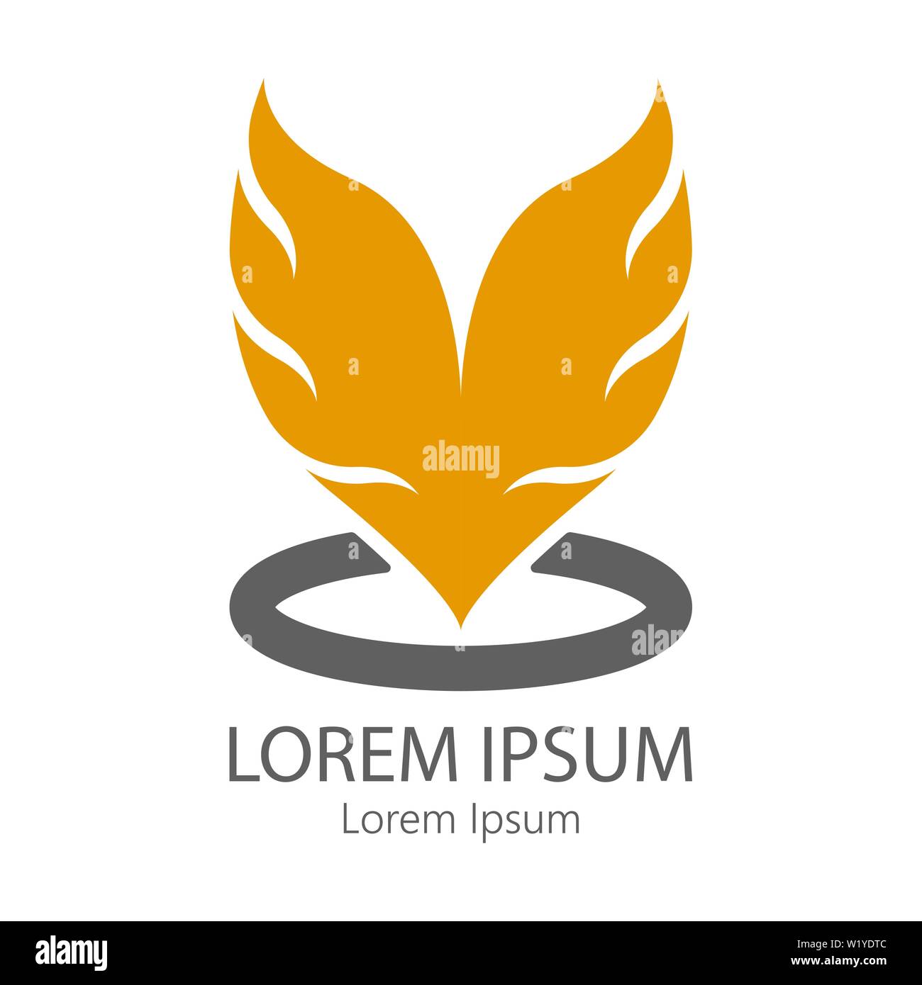 Isolated business logo with text on a with background - Vector Stock ...