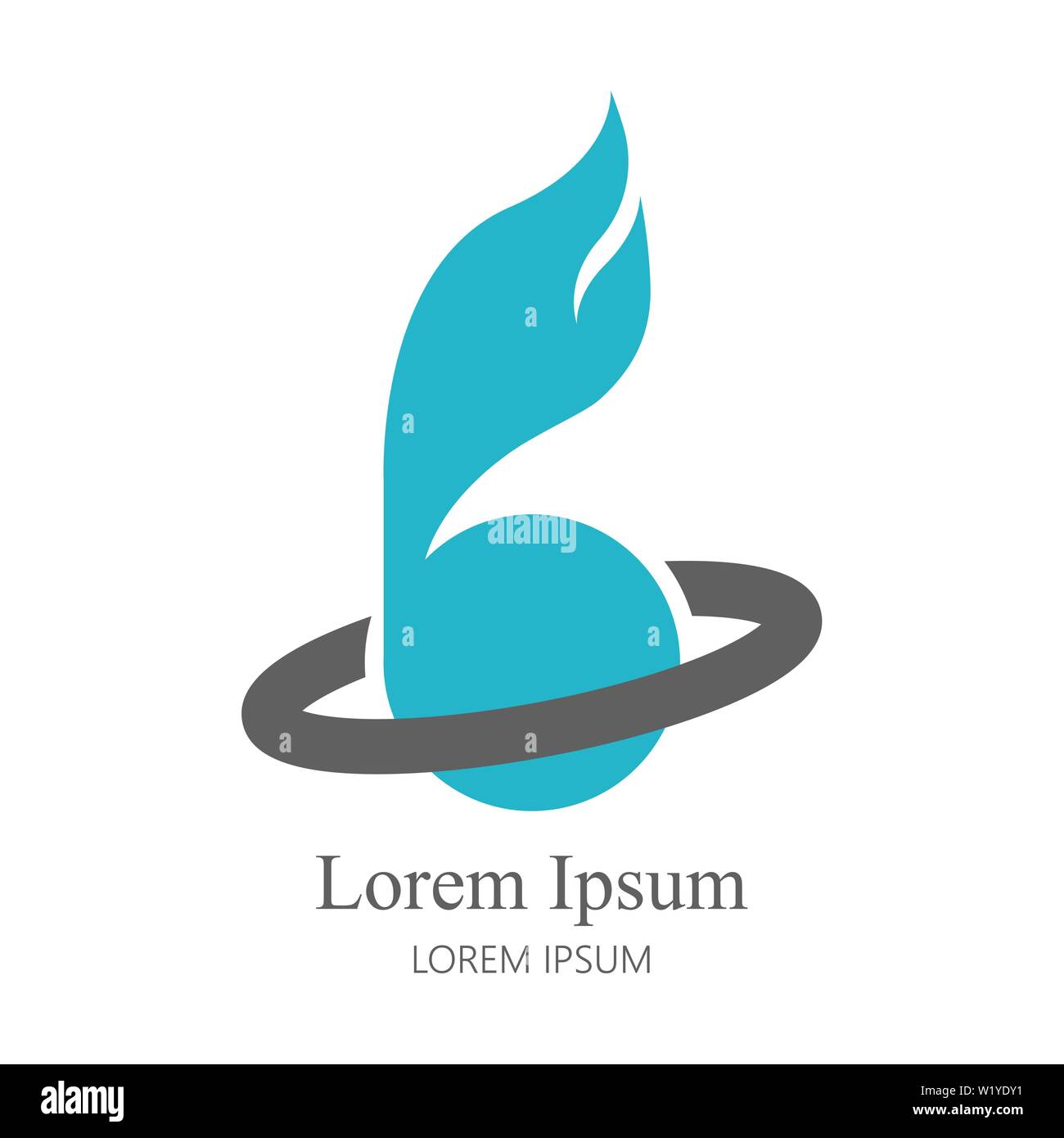Isolated business logo with text on a with background - Vector Stock ...