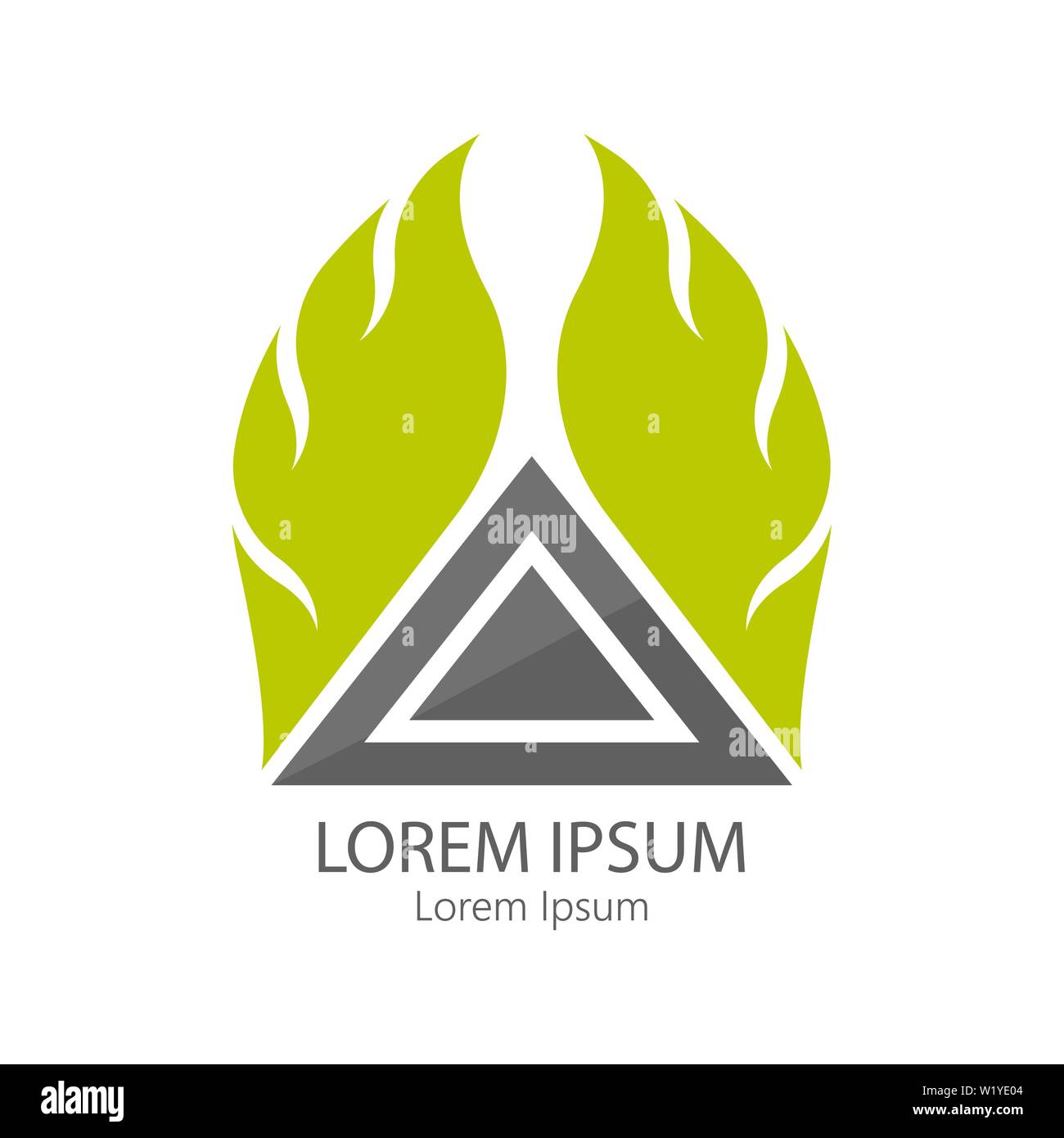 Isolated business logo with text on a with background - Vector Stock ...