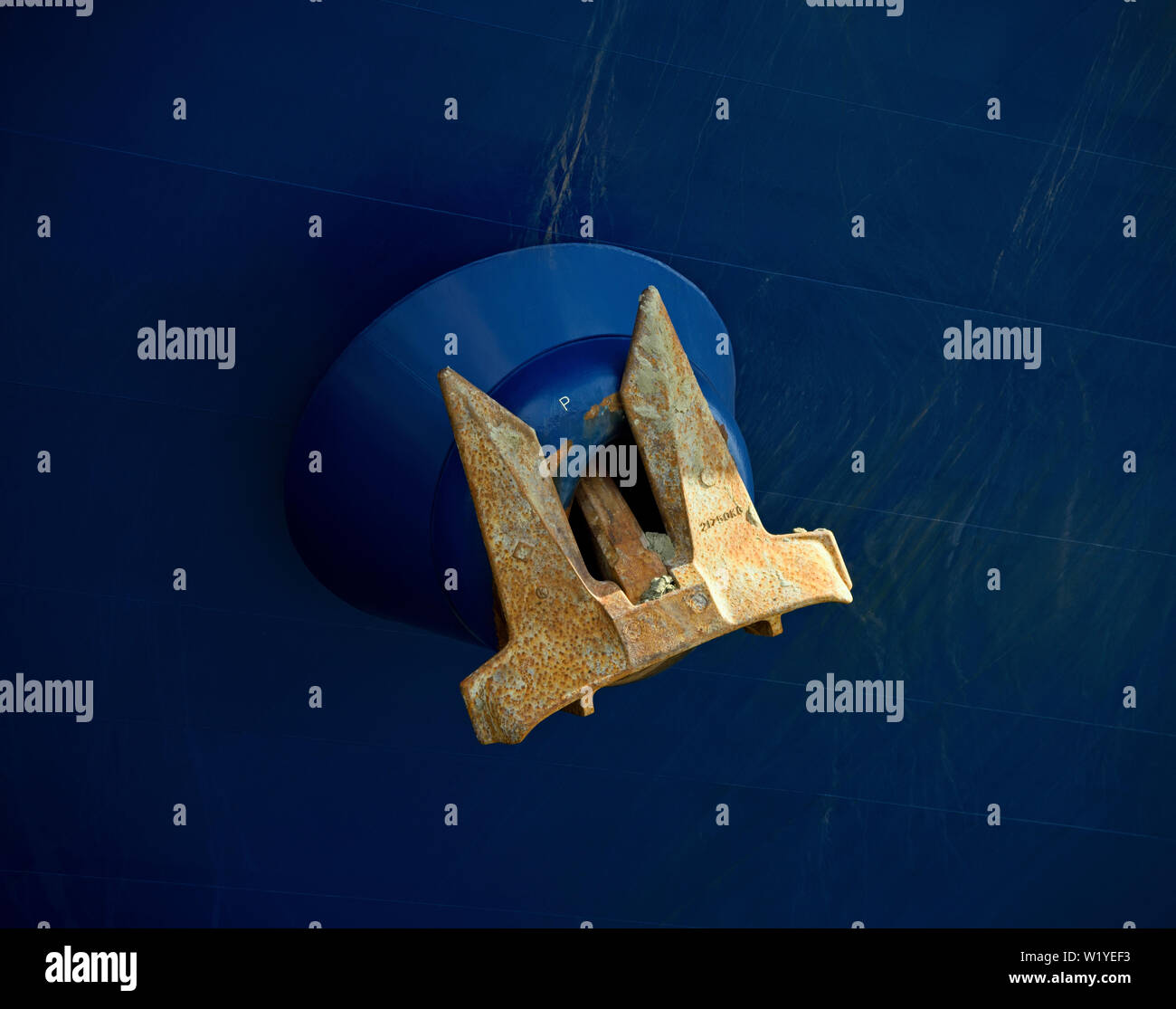 hamburg, germany - 2017.09.15: portside anchor of the the french ...