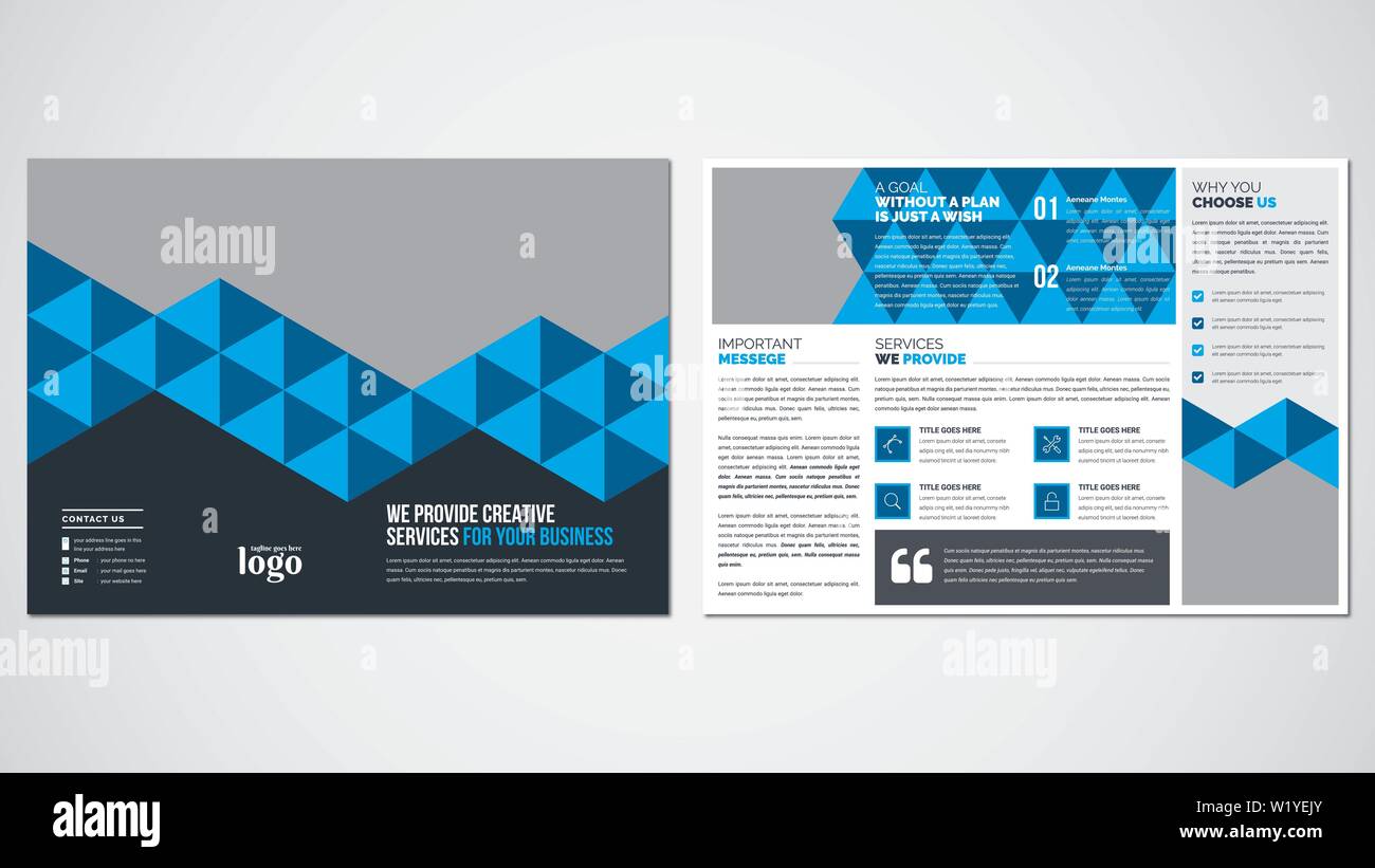 Pattern Bi Fold Brochure Design Stock Vector Image & Art - Alamy
