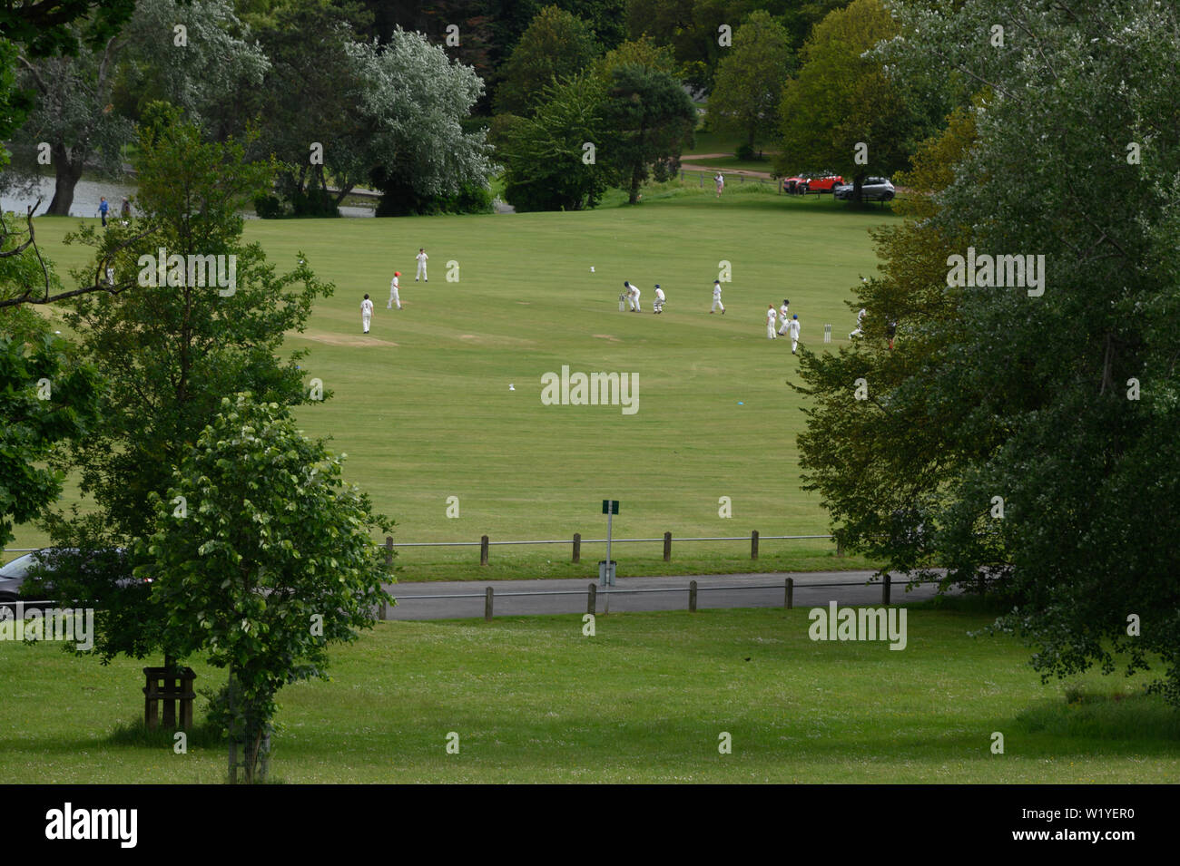 Cricketers playing hi-res stock photography and images - Alamy