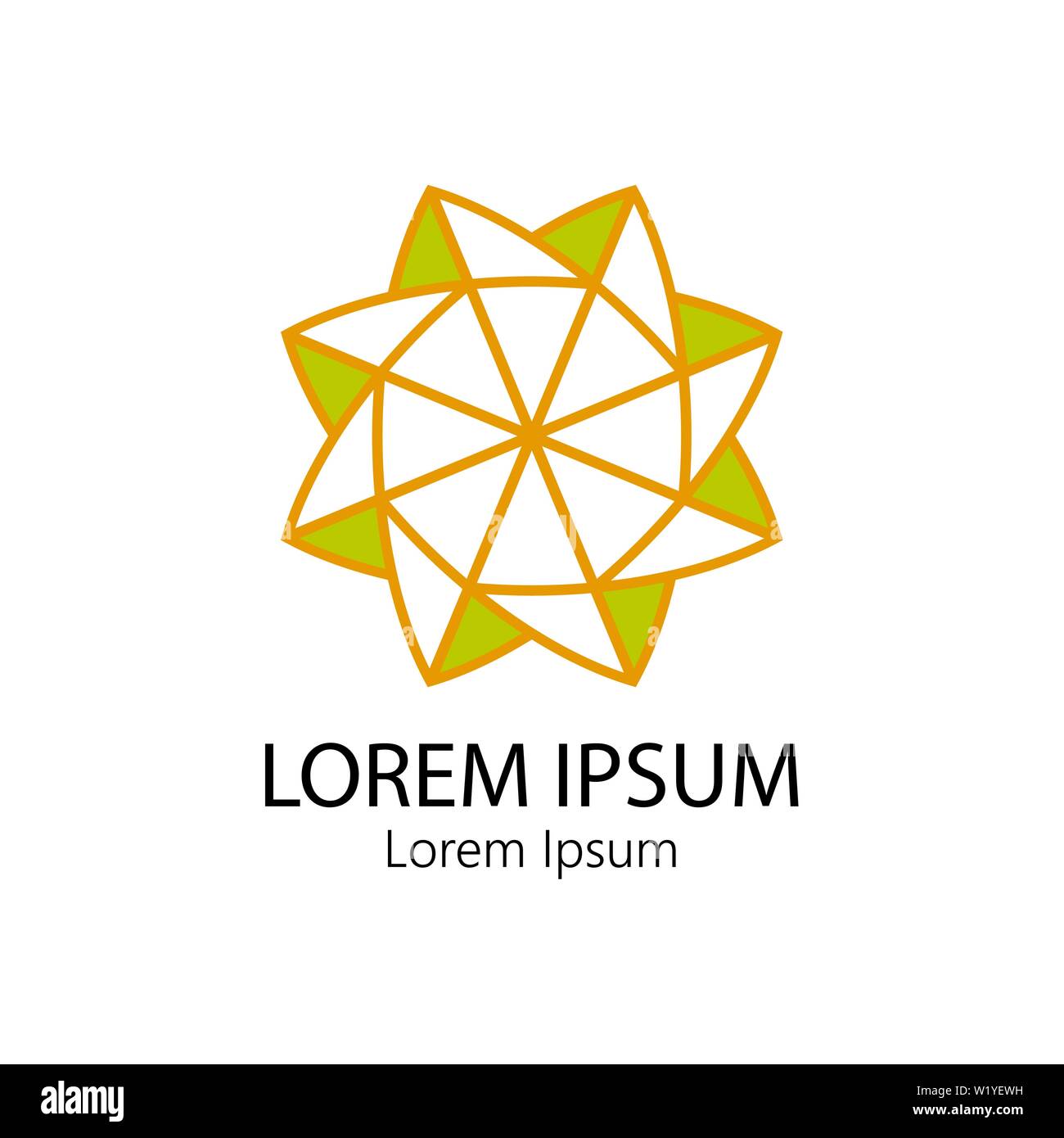 Isolated business logo with text on a with background - Vector Stock ...