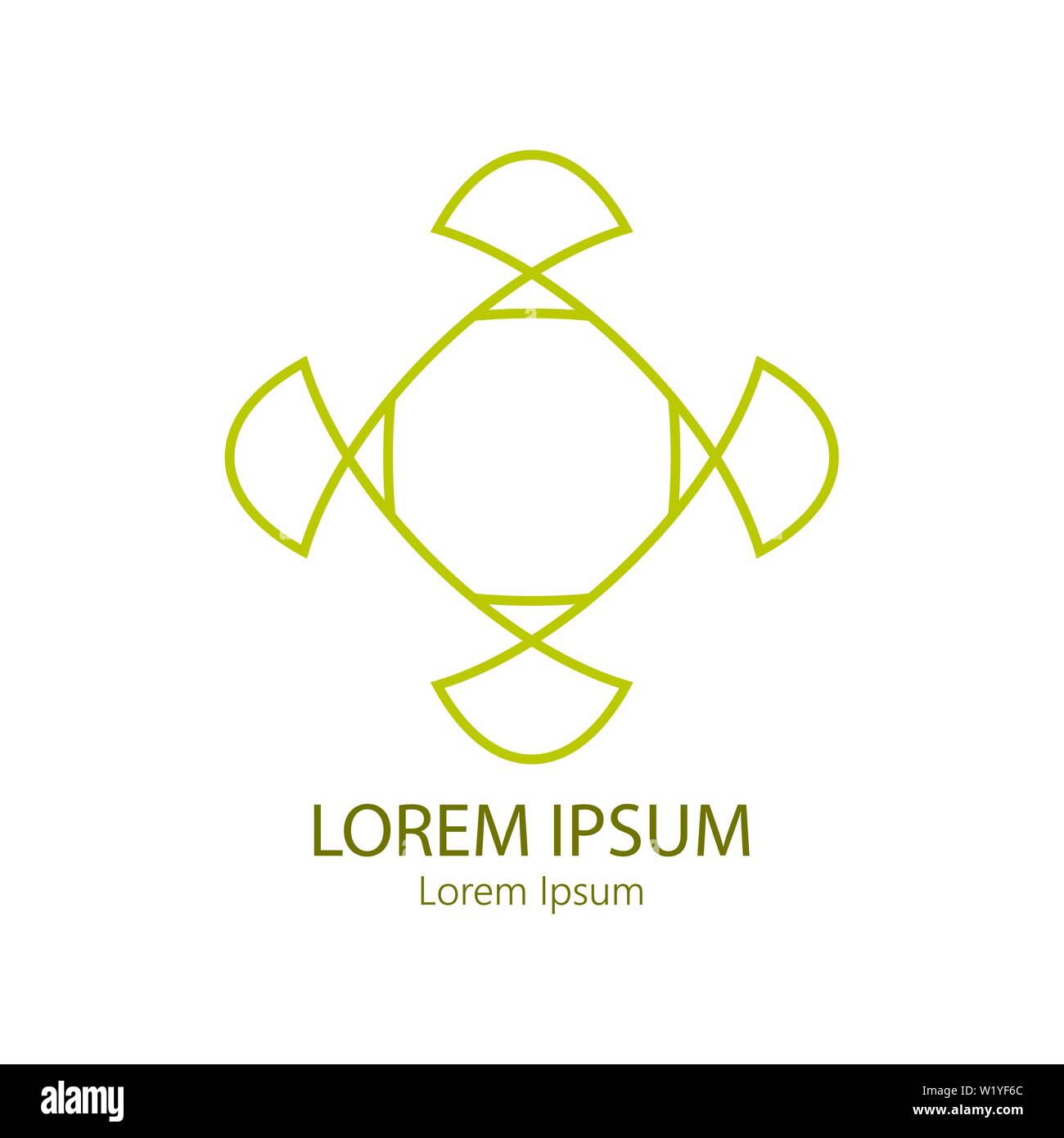 Isolated business logo with text on a with background - Vector Stock ...