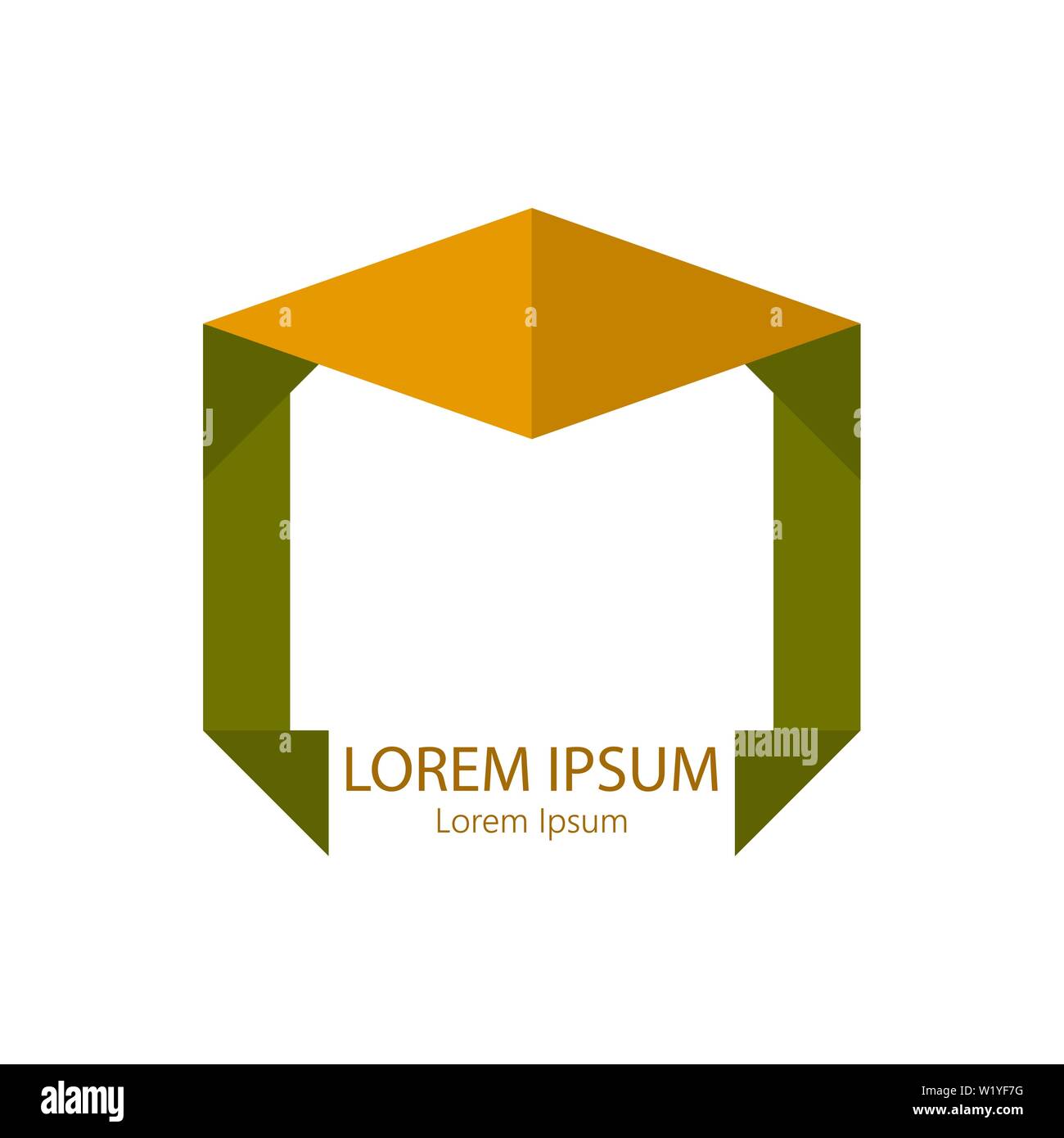 Isolated business logo with text on a with background - Vector Stock ...