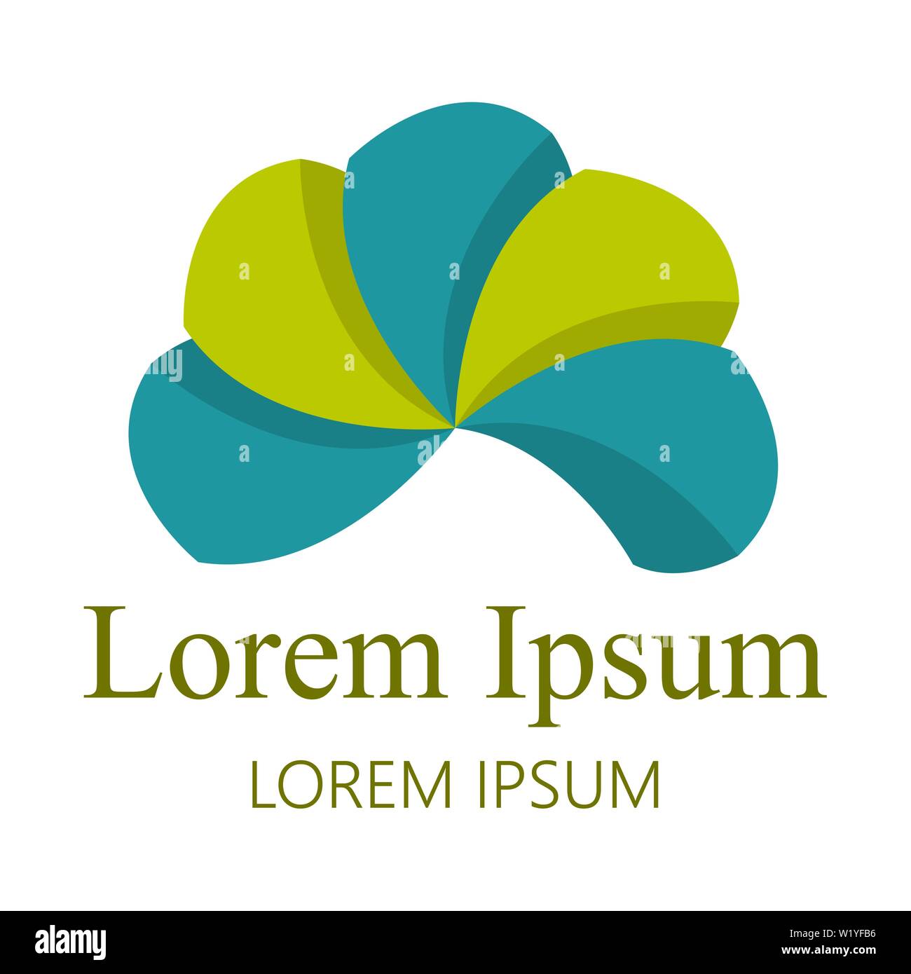 Isolated business logo with text on a with background - Vector Stock ...