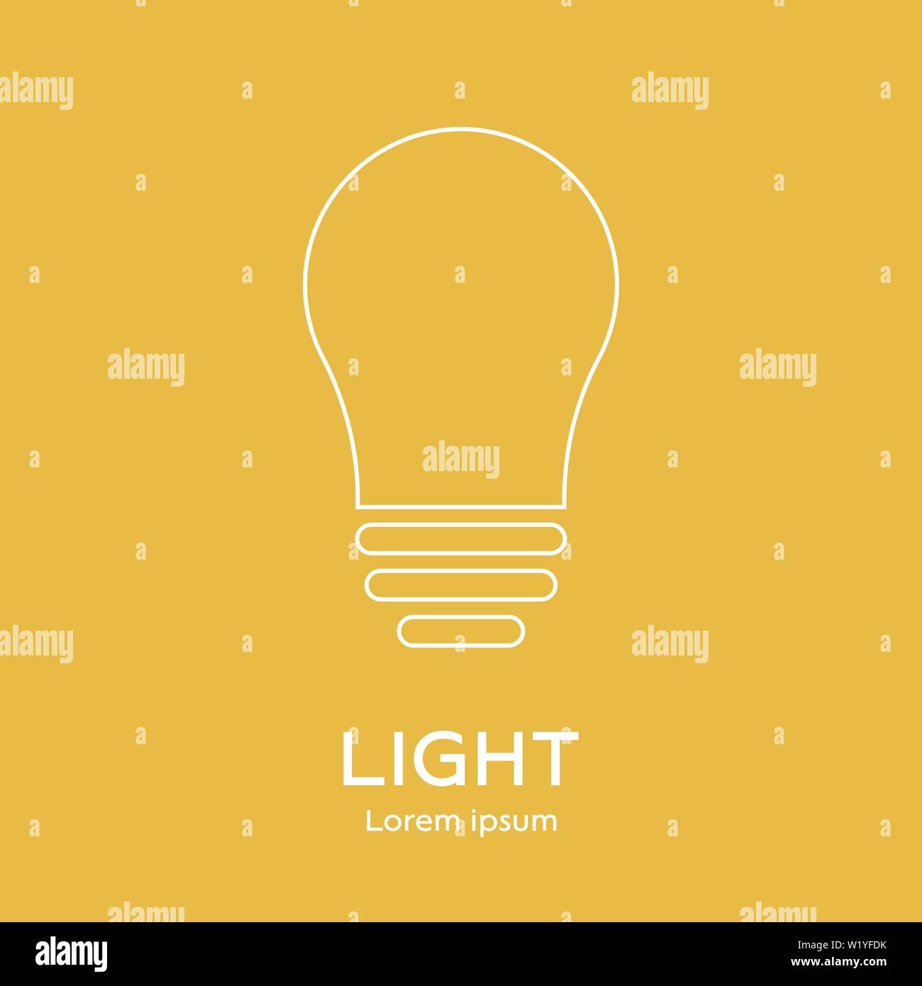 Line style icon of utilities. Symbol of light. Clean and modern vector ...