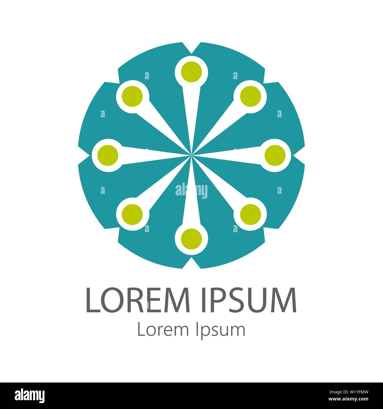 Isolated business logo with text on a with background - Vector Stock ...