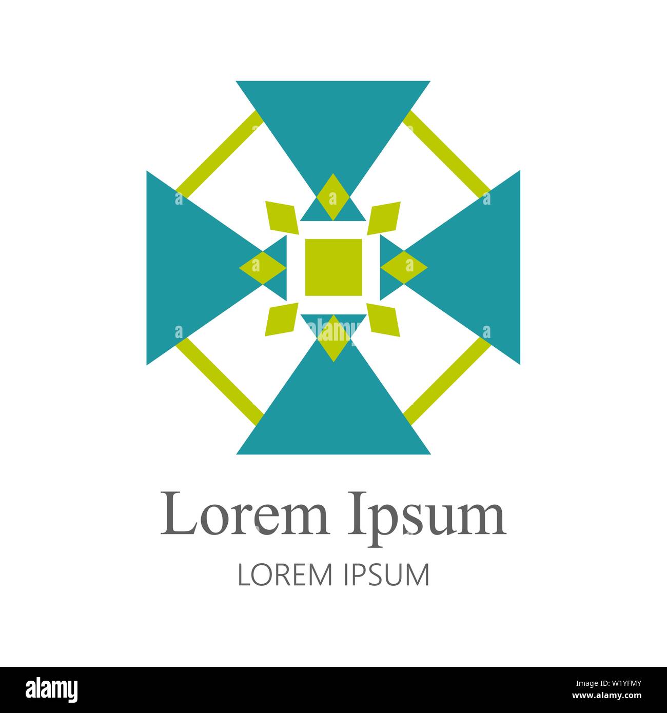 Isolated business logo with text on a with background - Vector Stock ...