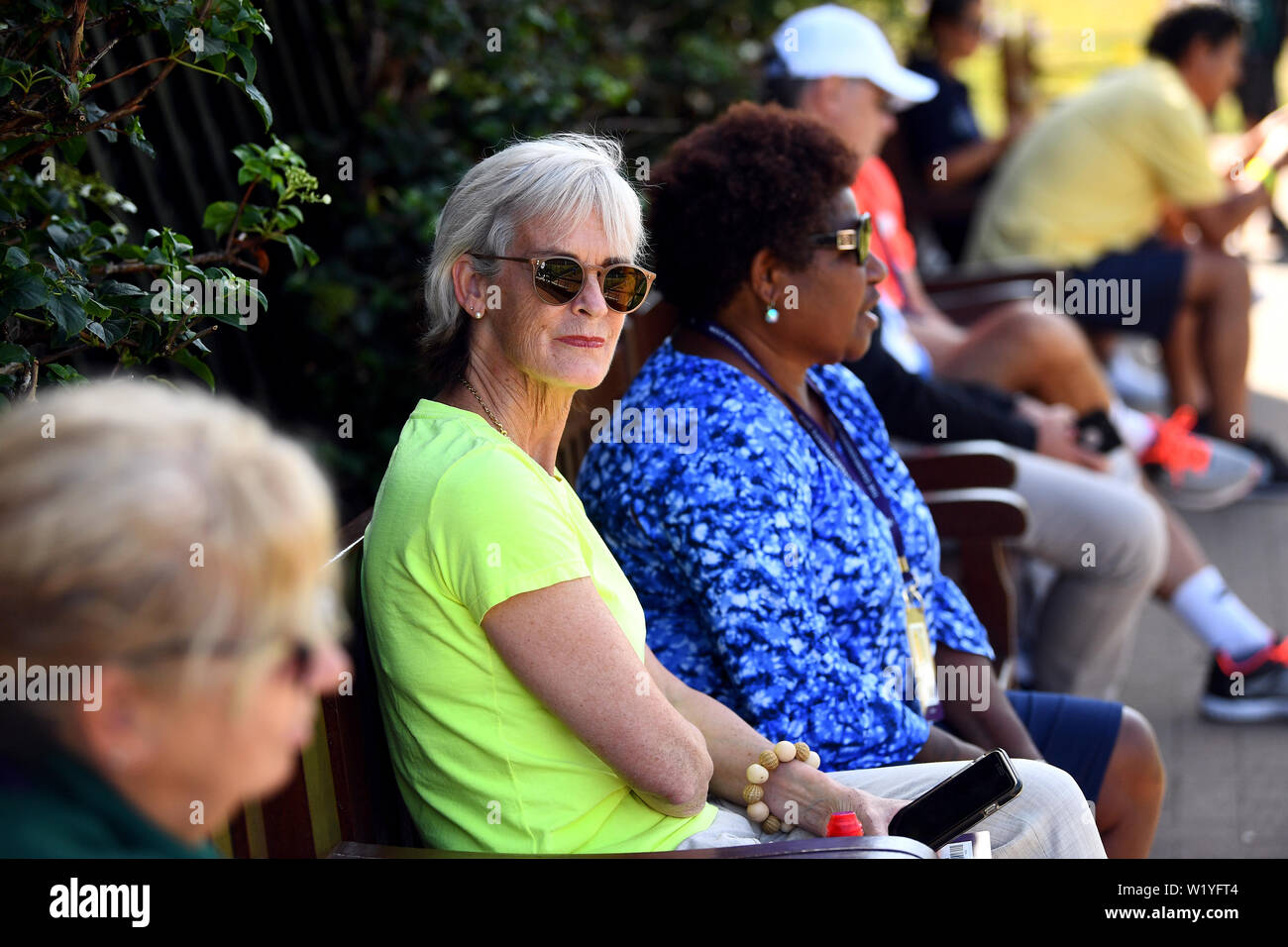 Judy Murray on day four of the Wimbledon Championships at the All ...